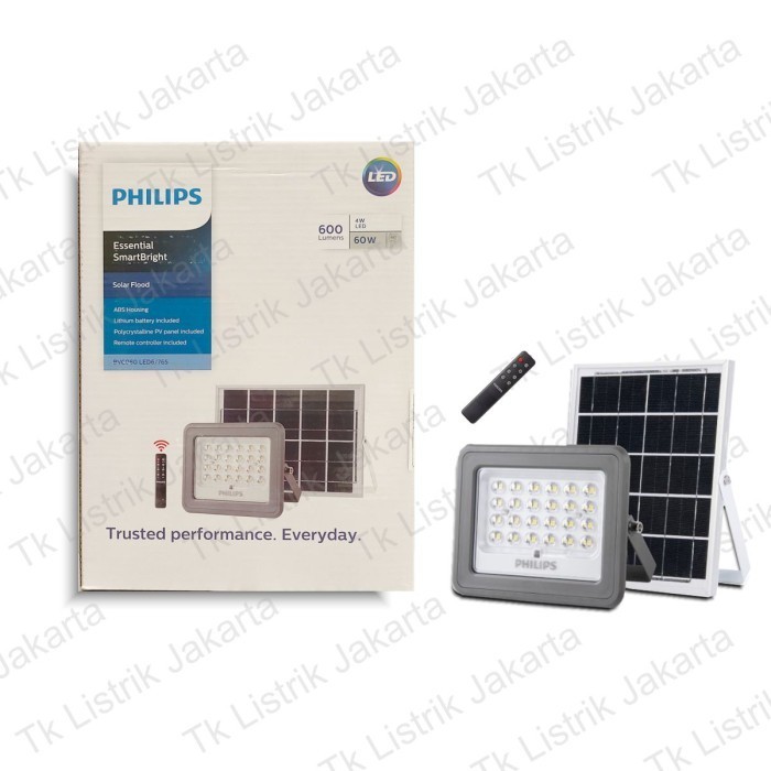 Jual Lampu Led Flood Light Solar Philips BVC080 LED6 Smartbright sorot | Shopee Indonesia