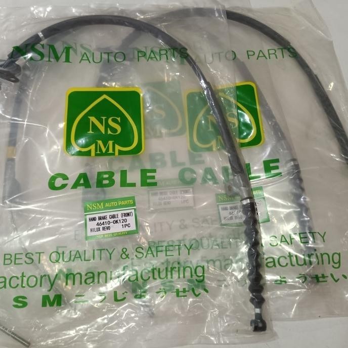 Jual HAND BRAKE CABLE FRONT TOYOTA HILUX REVO PART NO 46410-0K120 ...