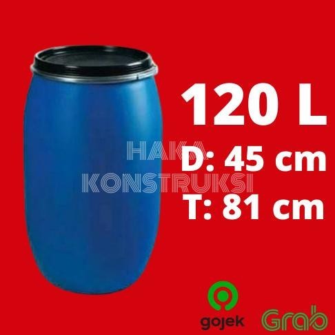 Jual Tong / Drum Air / Drum Tempat Sampah Plastik Tebal 120 Liter L ...