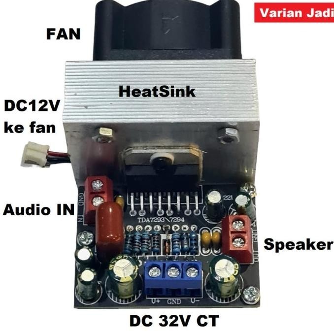 Jual Modul Hifi Power Amplifier 100W Mono Tda7294 Subwoofer Speaker ...