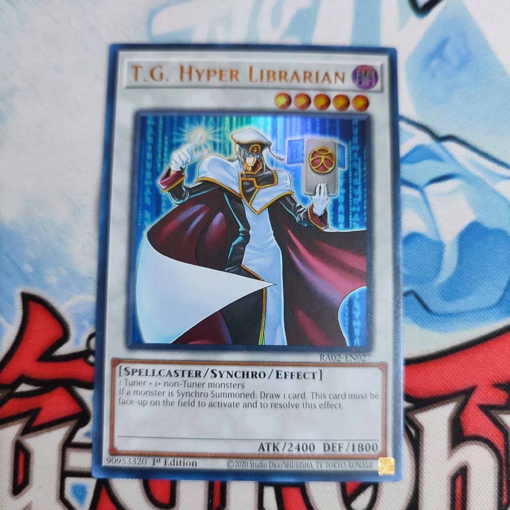 Jual yugioh T.G. hyper librarian RA02 ultra rare original | Shopee ...