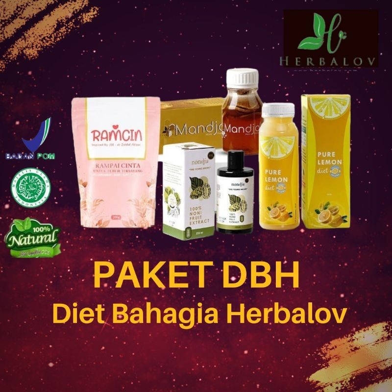 Jual PAKET DBH By Herbalov - Diet Bahagia Herbalov / Suplemen Diet ...