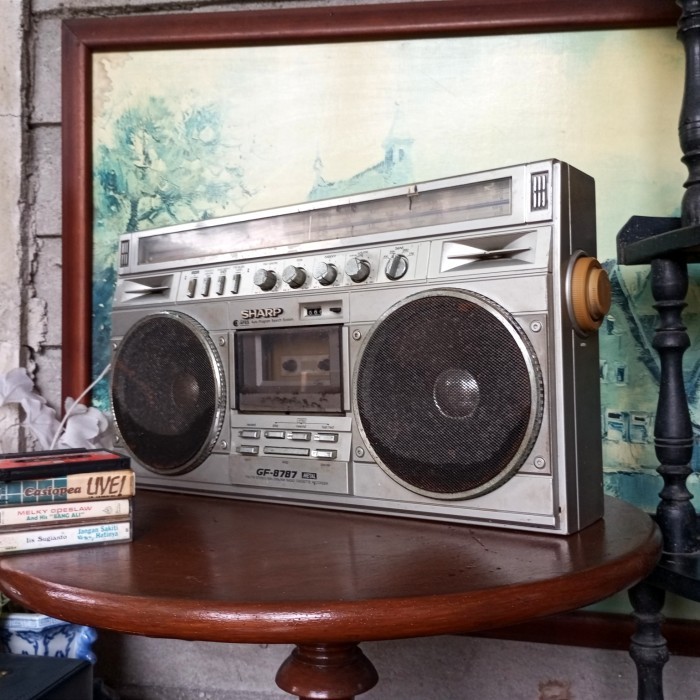 Jual [EWD] Radio Tape Boombox Merk SHARP GF 8787 Jadul Antik Vintage ...