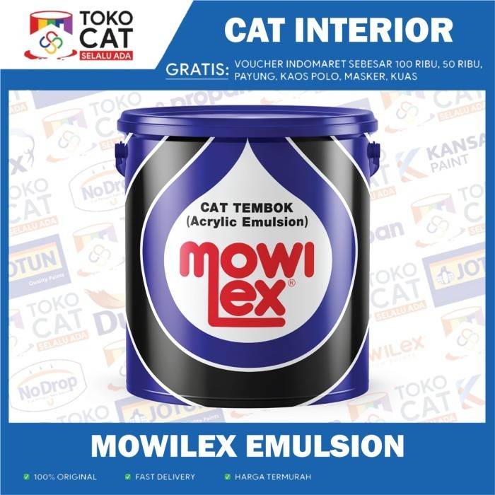 Jual Cat Tembok Interior Mowilex Emulsion Tinting Bisa Request