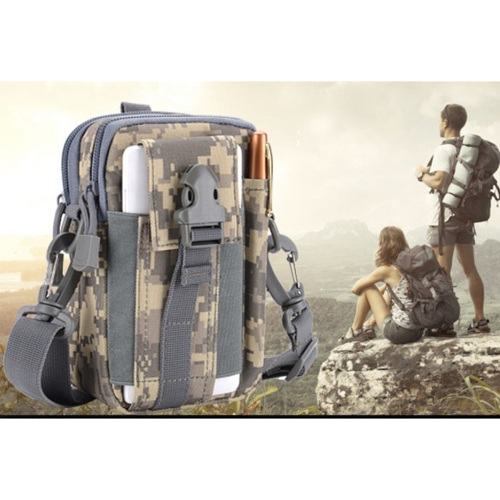 Jual Tas Pinggang Tactical Army + Tali Strap Selempang Multi Fungsi ...