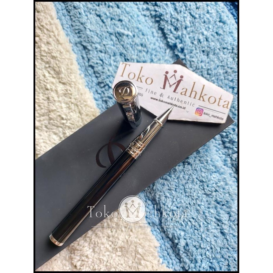 Jual SIGN PEN / ROLLERBALL PEN ST DUPONT D-INITIAL BLACK CHROME 262201 ...