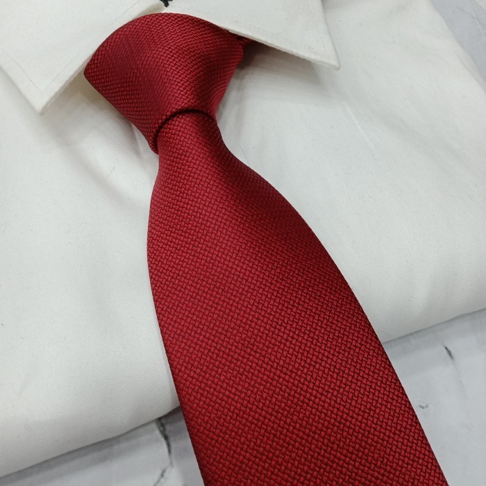 Jual Dasi Merah Maroon Mewah Dasi Kantor Pria Dasi Panjang Long Tie ...