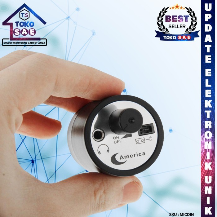 Jual Mini Spy Bug Wall Home Alat Sadap Penyadap Suara Tembus Dinding ...