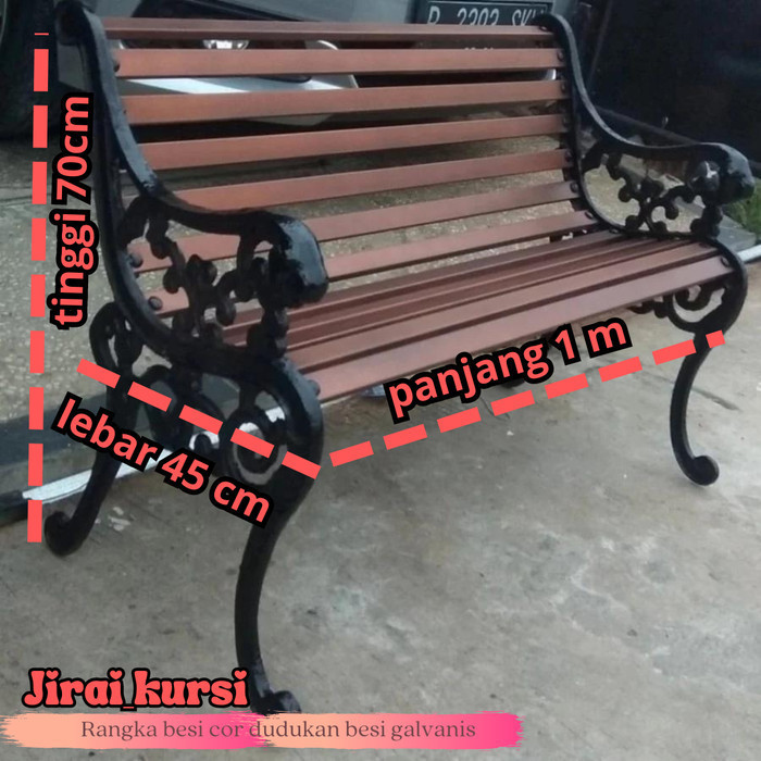 Jual Ready Stok - Kursi Taman Kursi Teras Rangka Besi Cor Dudukan ...