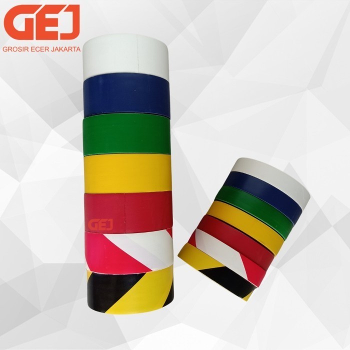 Jual PVC FLOOR MARKING TAPE LAKBAN LANTAI 48MM X 33M | Shopee Indonesia
