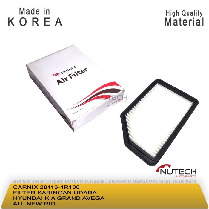 Jual Air Filter Saringan Udara Hyundai Kia Grand Avega All New Rio ...