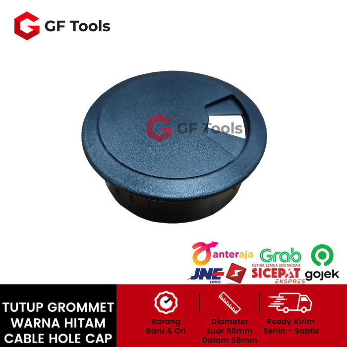 Jual Tutup Lubang Kabel Grommet Plastik Bulat Meja Gromet Cable Cap ...