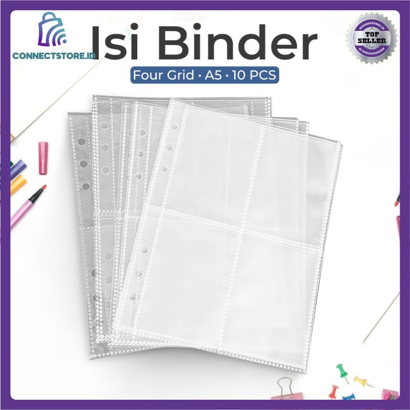 Jual ISI BINDER PHOTOCARD FOUR GRID BOOKLET A5 10 PCS A2021 PUTIH ...