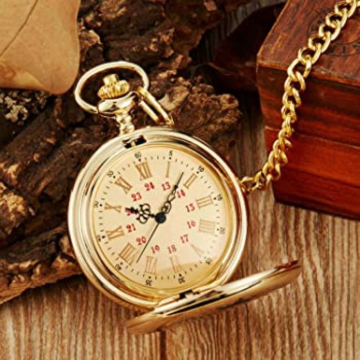 Jual POCKET WATCH JAM SAKU GOLD POLOS RANTAI JEPPIT JAM SAKU ANTIK ...