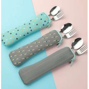 Jual Sendok MINISO Tableware Set ( Fork + Spoon ) Sendok Garpu Set ...