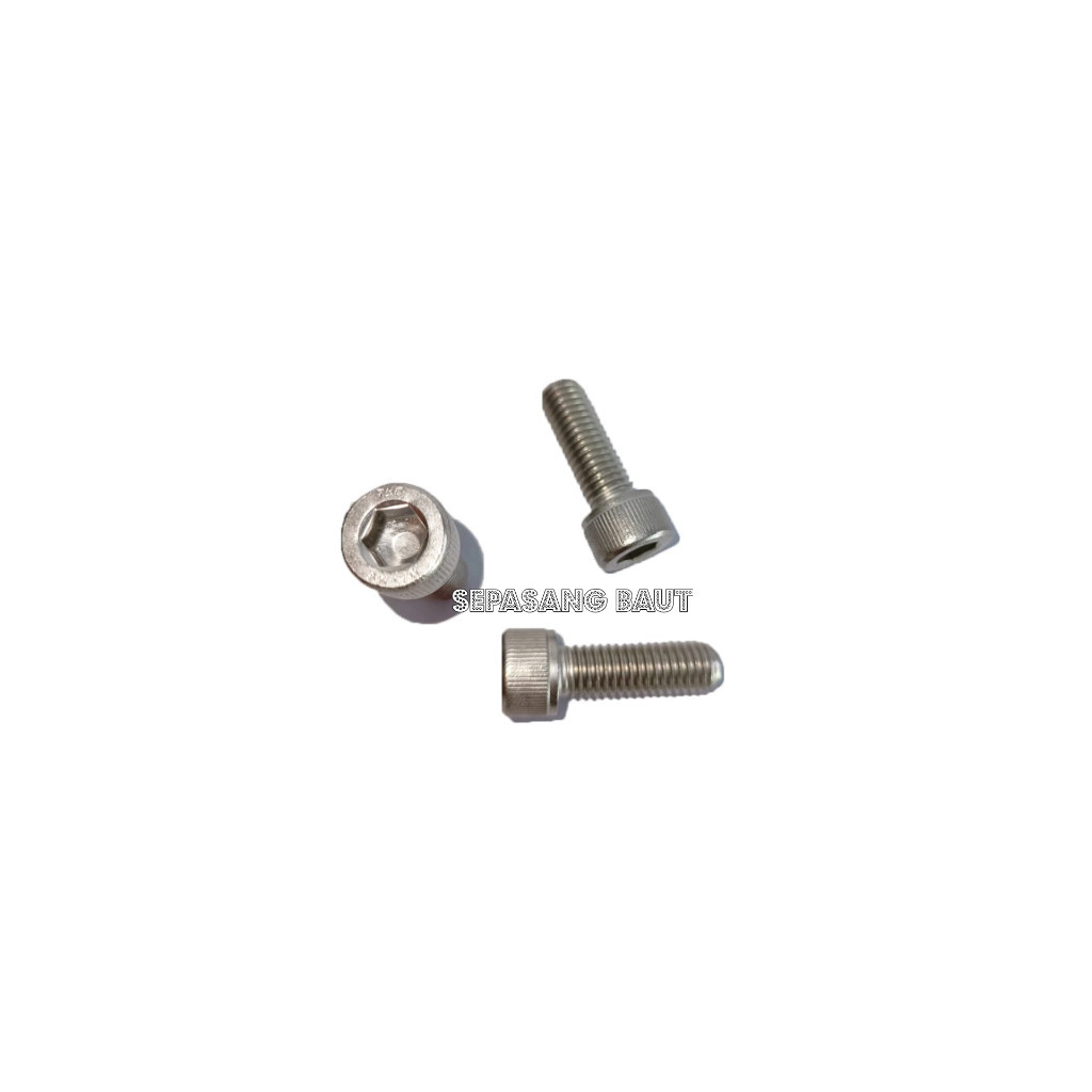 Jual M10 x 15 Baut L Hex Head Socket Screw Stainless 304 | Shopee Indonesia