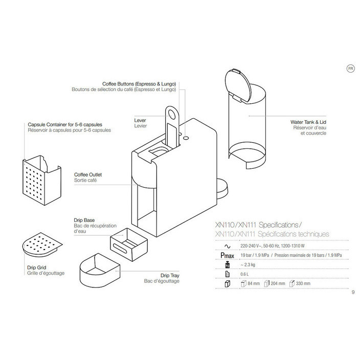 Jual Nespresso Essenza Mini Machine Capsule Container Sparepart Spare ...