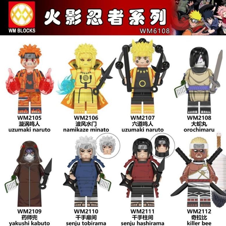 Jual ghs-55 Lego akatsuki Naruto action figure Naruto Hokage minato ...