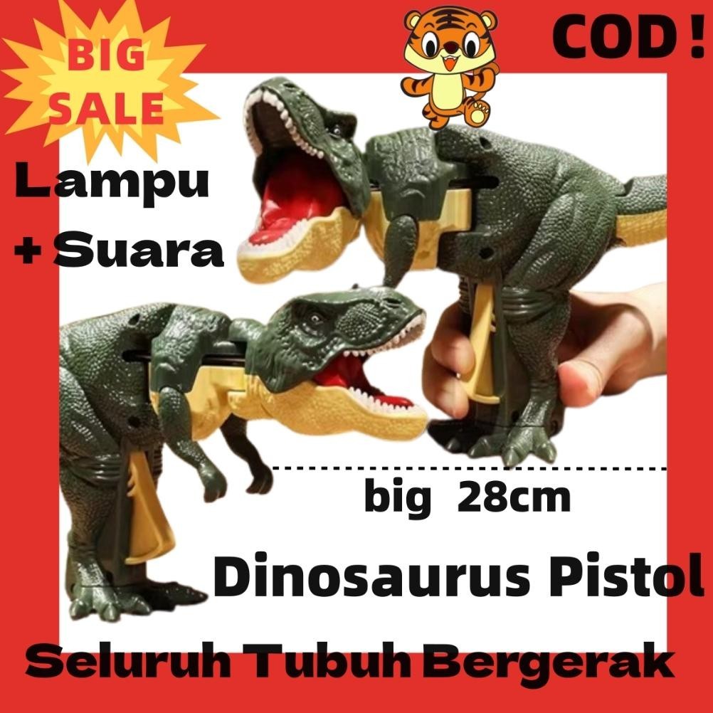Jual ad-56 28cm + Suara Dinosaurus + Lampu + Gerakan Seluruh TubuhDinosaurus Shaa Shaa Tekan ...