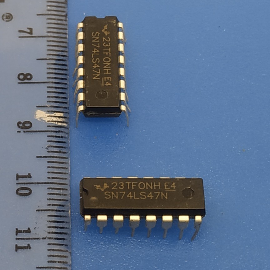 Jual SN74LS47 / SN 74 LS 47 N / IC 74LS47N / 74LS47N IC BCD Seven ...