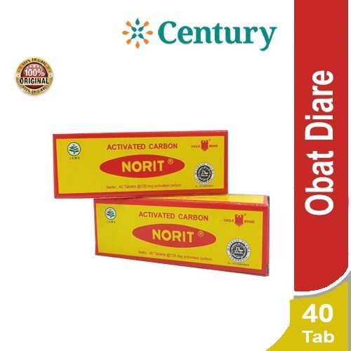 Jual Norit Cap Elang tube isi 40 tablet / Diare / Keracunan Makanan ...