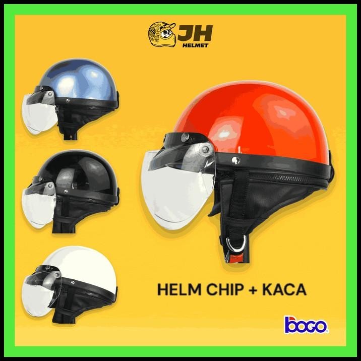 Jual Helm Chips Index Kaca Bogo Clear Original | Motor Listrik | Sepeda ...