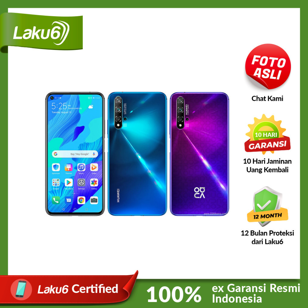 Jual Huawei Nova 5T 8GB/128GB Bekas Resmi Indo | Shopee Indonesia