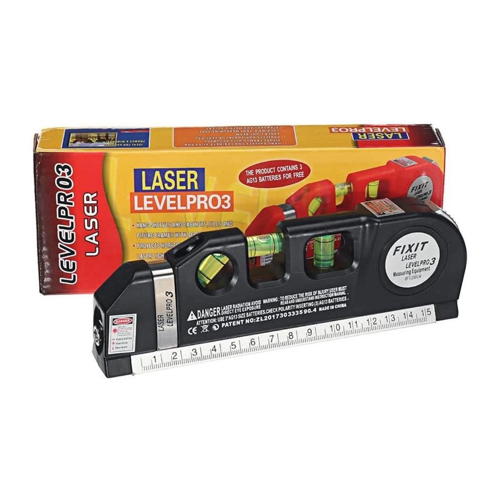 Jual Premium Fixit Level Pro 3 With Magnet Penggaris Laser Waterpass ...