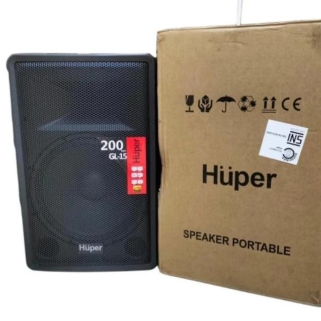 Jual Speaker Aktif Portable Huper 15Inch Gl 15 Wireless | Shopee Indonesia