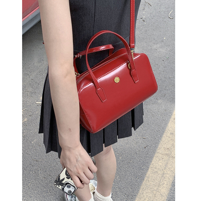 Jual Tas Tangan Wanita Merah 2024 Tas Persegi Kecil Modis Baru Tas ...