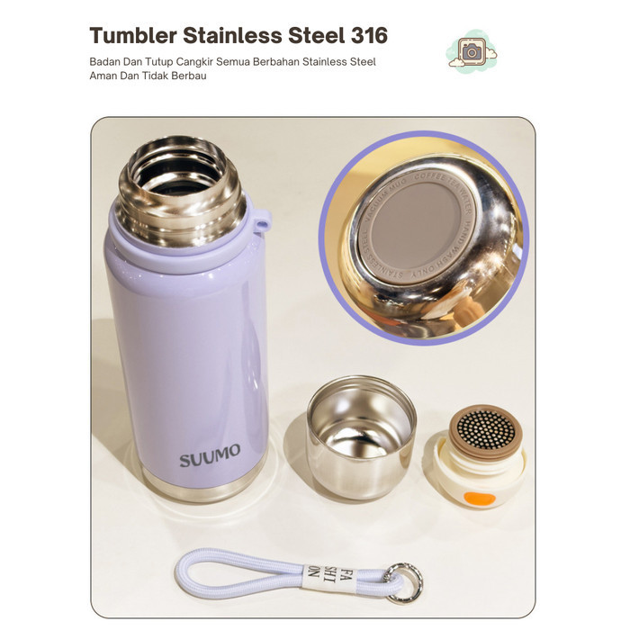 Jual Suumo Tumbler Termos Botol Minum Olahraga Ergonomis Sus 316 680Ml | Shopee Indonesia