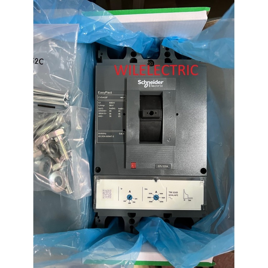 Jual Schneider Mccb Cvs400F Cvs 400F 3P 320A 320 A Tm320D Lv540305 36Ka | Shopee Indonesia
