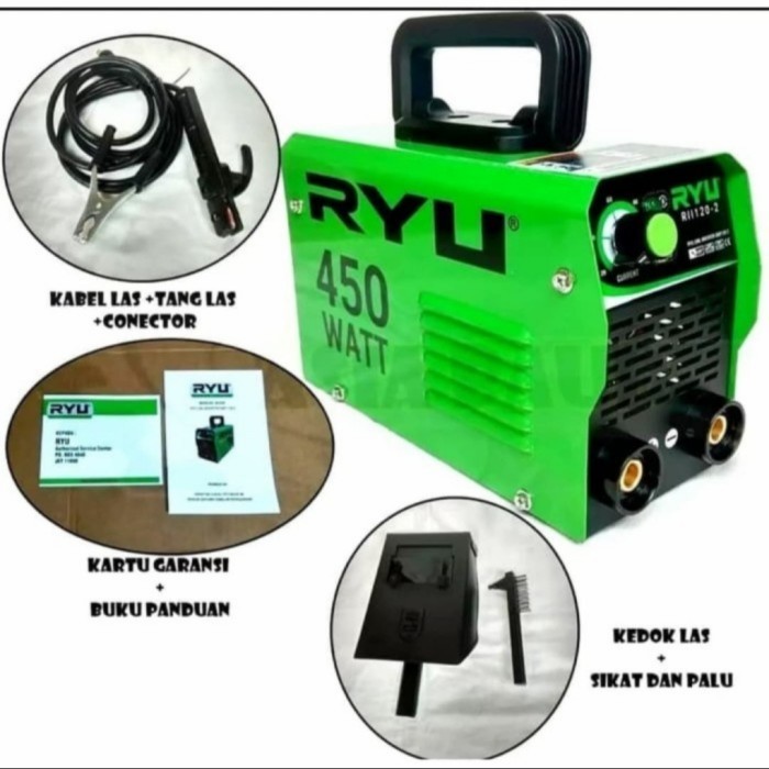 Jual MESIN TRAVO TRAFO LAS LISTRIK INVERTER 450 WATT MMA 120 RYU RII ...