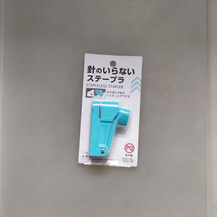 Jual daiso stapleless stapler hekter tanpa perlu diisi | Shopee Indonesia