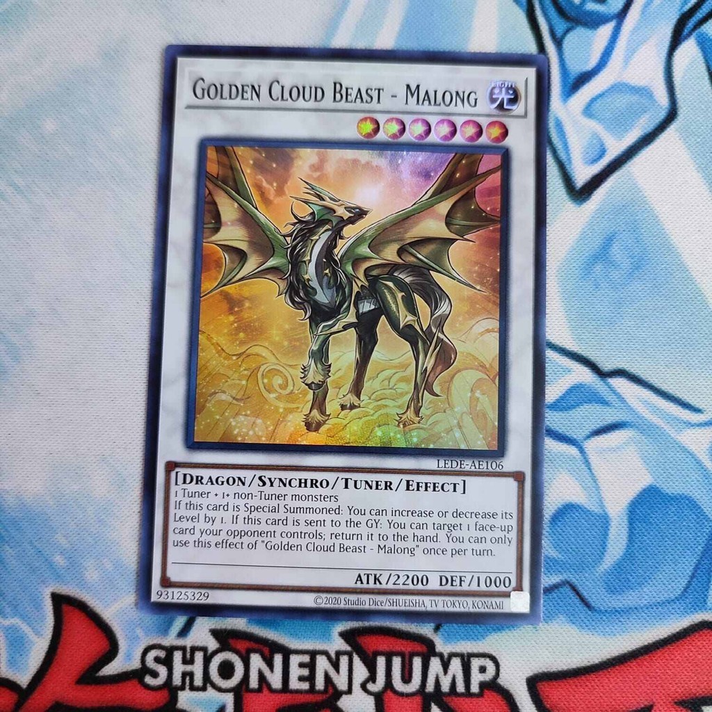 Jual yugioh AE golden cloud beast malong LEDE-AE106 SR original | Shopee Indonesia
