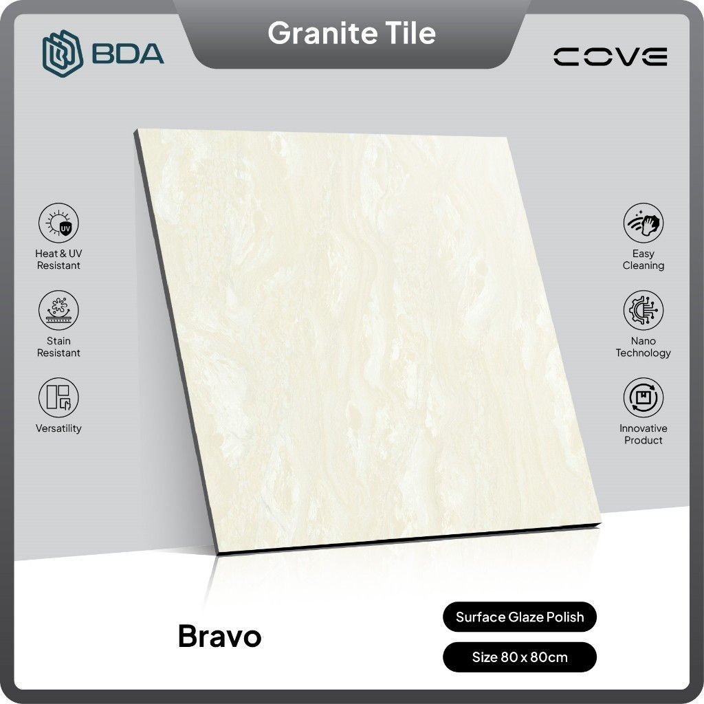 Jual BDA Granite Tile Granit 80x80 Keramik Lantai Keramik Dinding Bravo ...