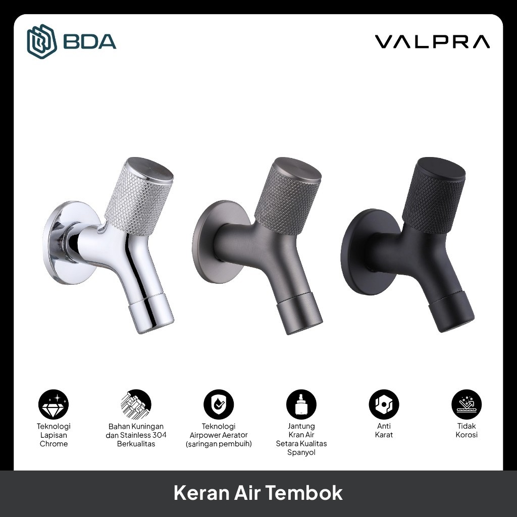 Jual Valpra Kran Air Keran Air Tembok Dinding V WT 9602 | Shopee Indonesia
