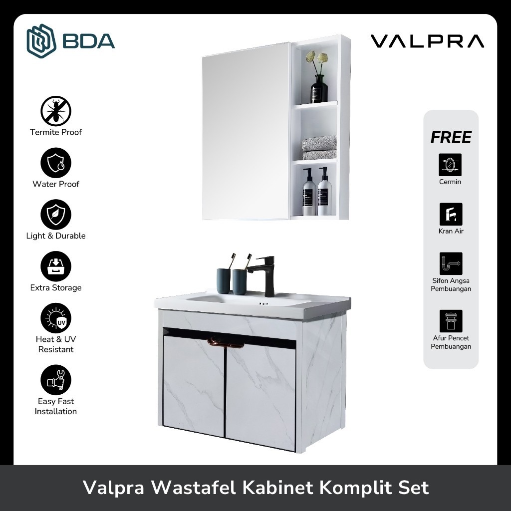 Jual Valpra Wastafel Kabinet Wastafel Cuci Tangan Wastafel Kamar Mandi ...