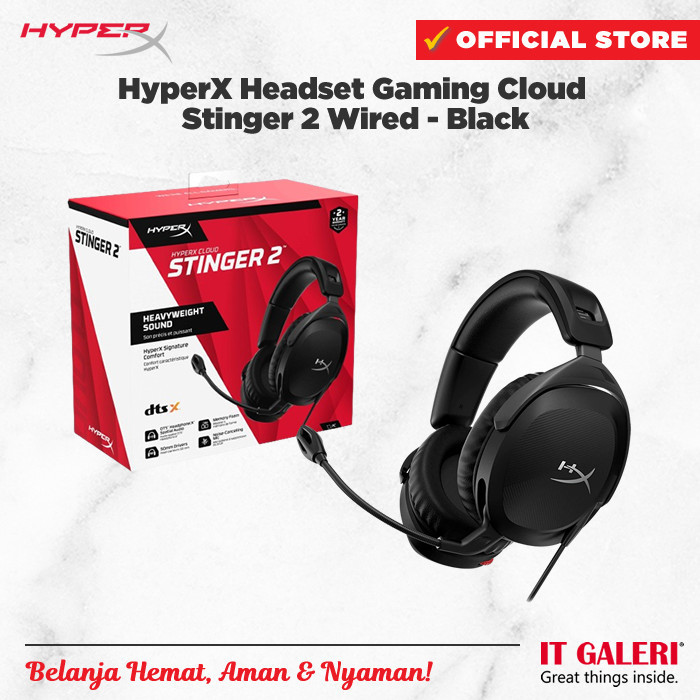 Jual HyperX Cloud Stinger 2 Wired - Black | Shopee Indonesia
