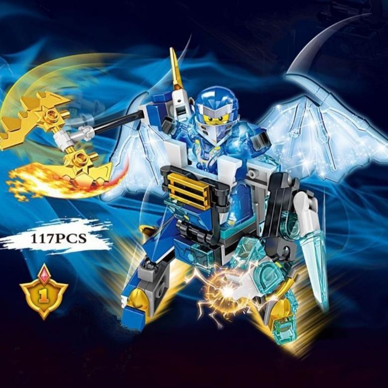 Jual MAINAN ROBOT NINJAGO SAYAP GLOW IN THE DARK MINIFIGURE NINJA ...