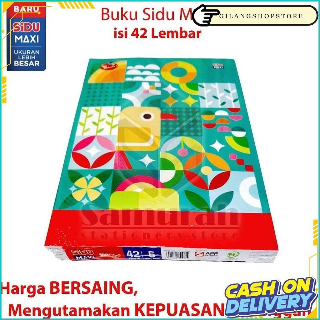 Jual BUKU TULIS SIDU MAXI 42 LEMBAR / BUKU CAMPUS BESAR ISI 42 LBR ...