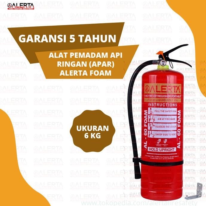 Jual Tabung Alat Pemadam / APAR 6KG ALERTA / isi FOAM Set Komplit | Shopee Indonesia