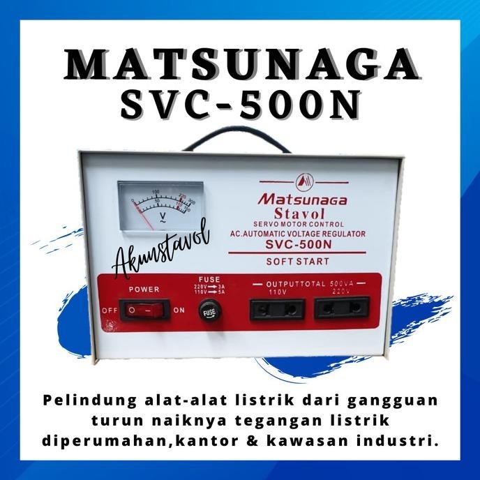 Jual Stavolt Matsunaga Svc-500N - Stabilizer Listrik Matsunaga 500 Watt Terbaru | Shopee Indonesia
