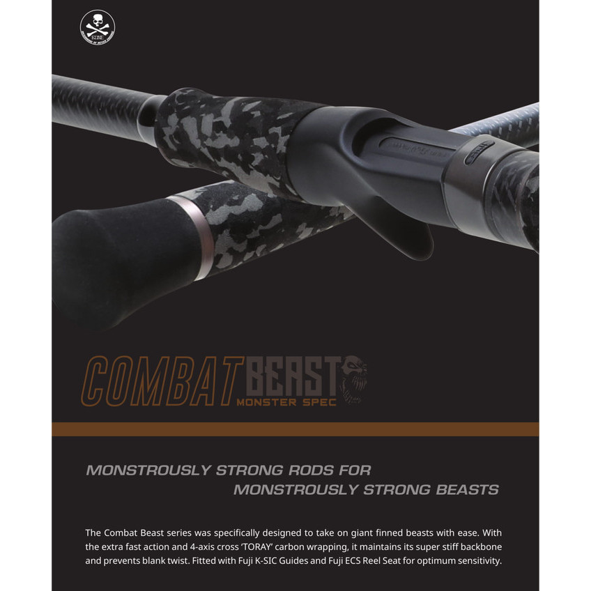 Jual Bone COMBAT BEAST Baitcasting Rod CBB631XH - PE 1.5-3 (2 Section ...