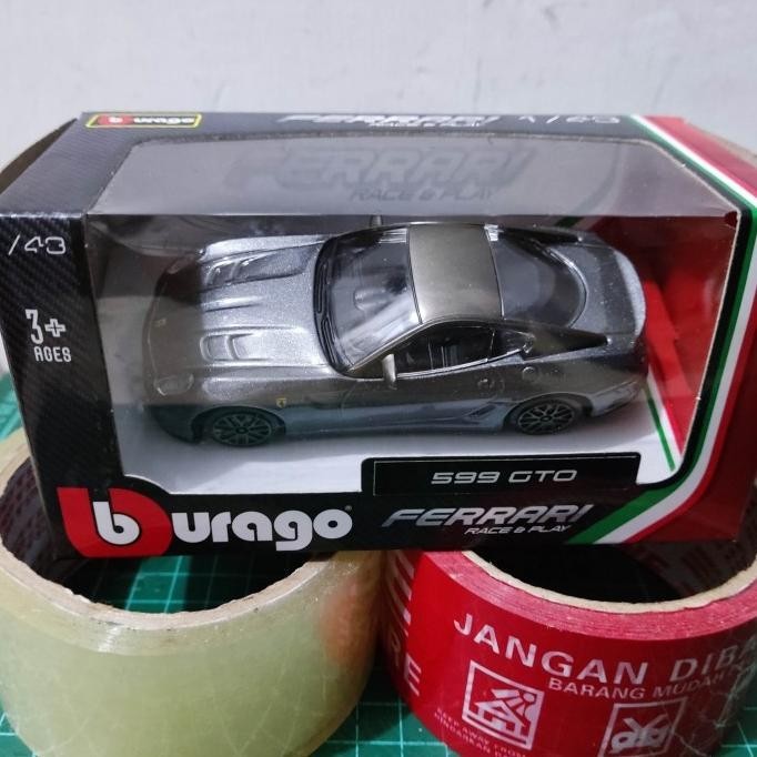 Jual mobilan diecast car toys burago ferrari 599 gto italia replika ...