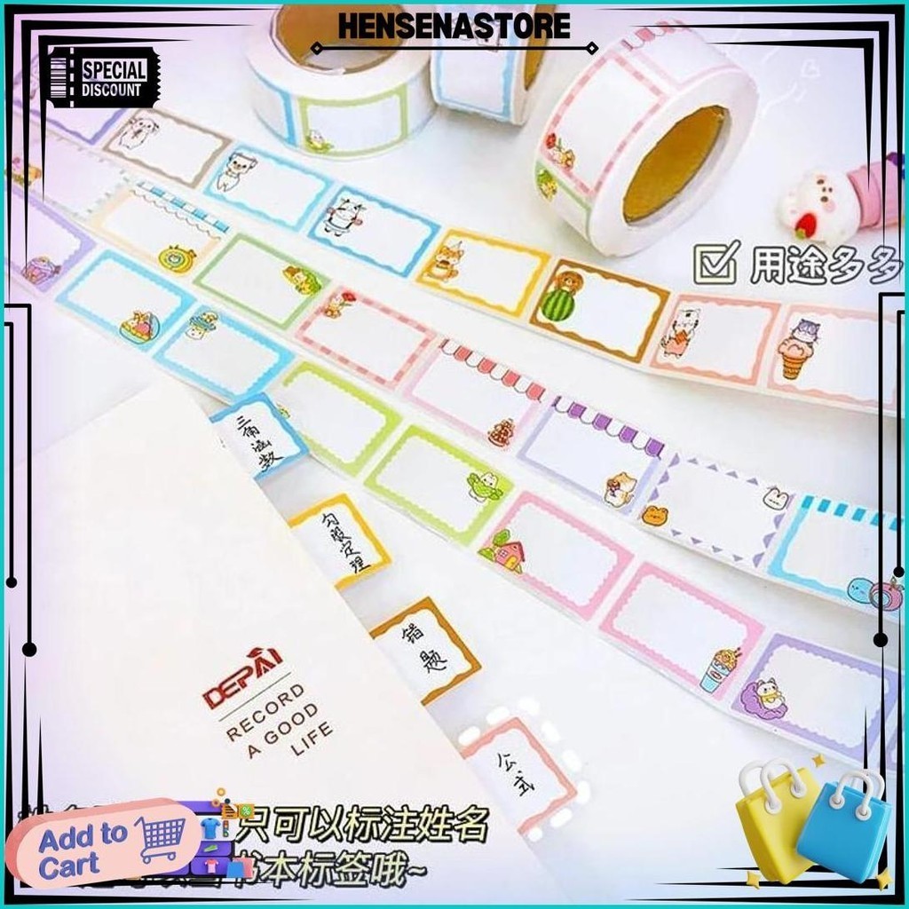 Jual Stiker Label Persegi Panjang Kosong 50 Pcs | Stiker Label Kosong ...