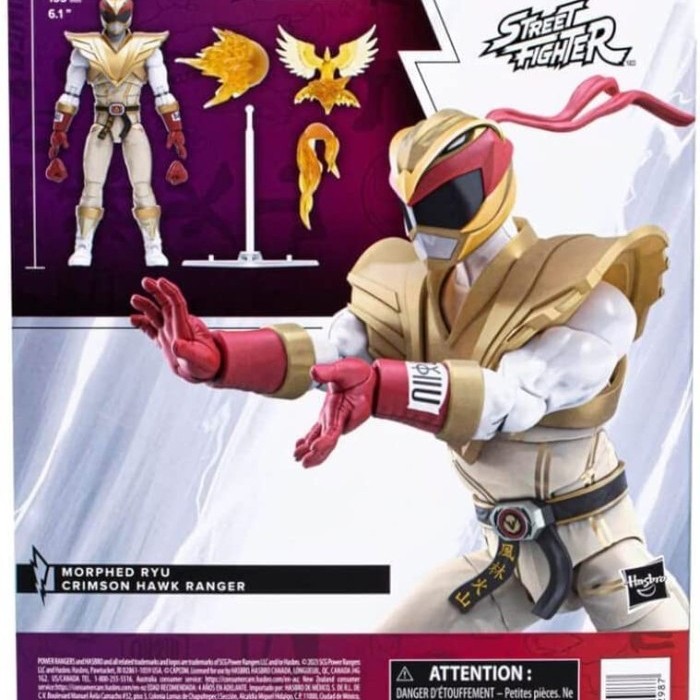 Jual Terbatas Power Rangers X Street Fighter Lightning Ryu Crimson Hawk ...