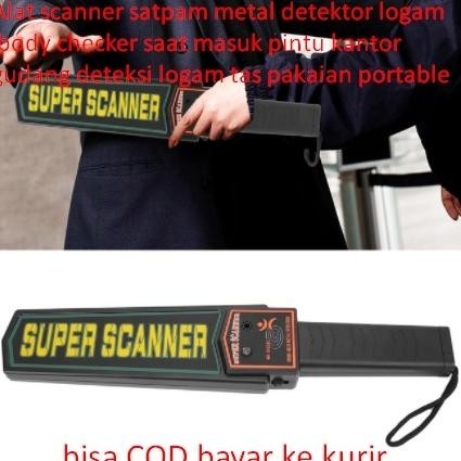 Jual DFG Alat scanner satpam metal detektor logam body checker saat ...