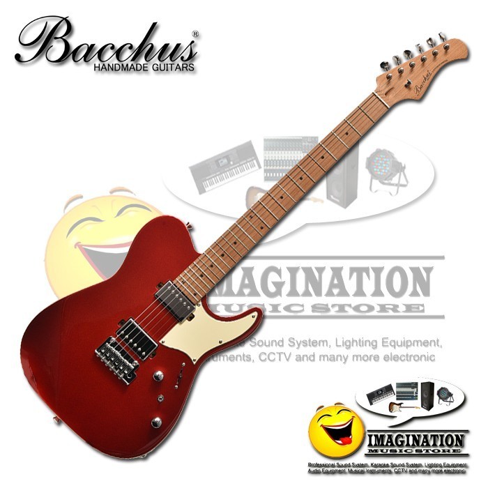 Jual Bacchus TAC24 STD-RSM/M Candy Red Roasted Maple Guitars | Shopee ...