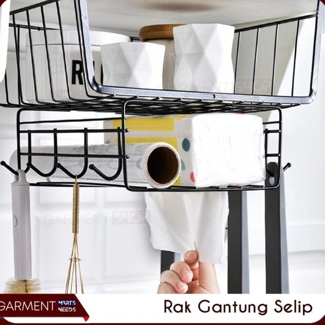 Jual Keranjang Besi Gantungan Rak Lemari Dapur Pengait Wadah Perabotan ...